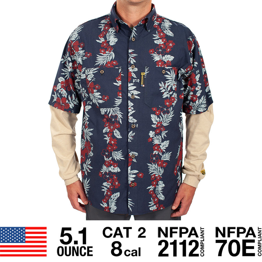 Flame Resistant Hawaiian Shirt | Aloha FRiday | Benchmark FR